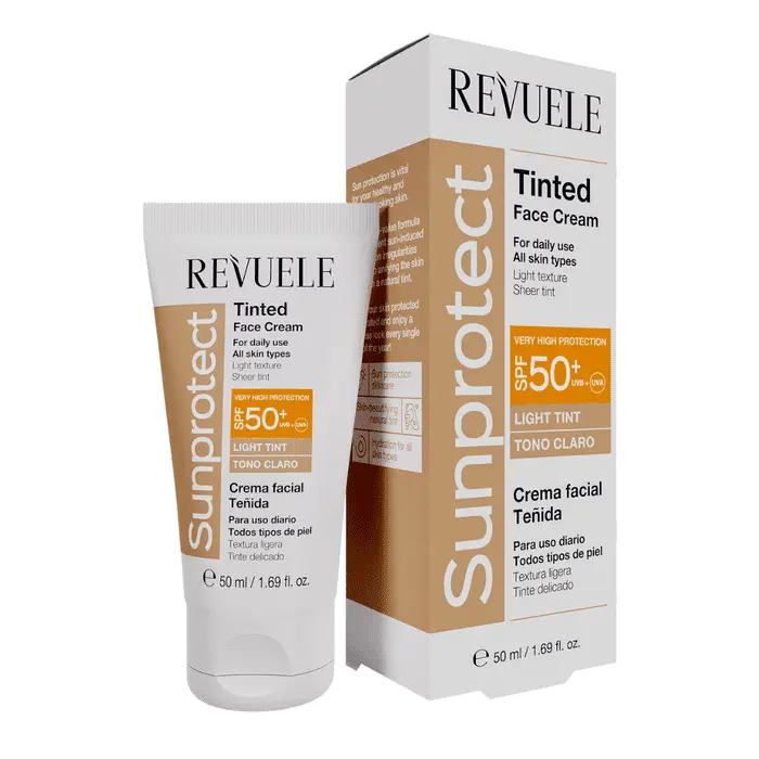 Тонирующий крем для лица REVUELLE SUNPROTECT Светлый тон из SPF 50, 50 ...