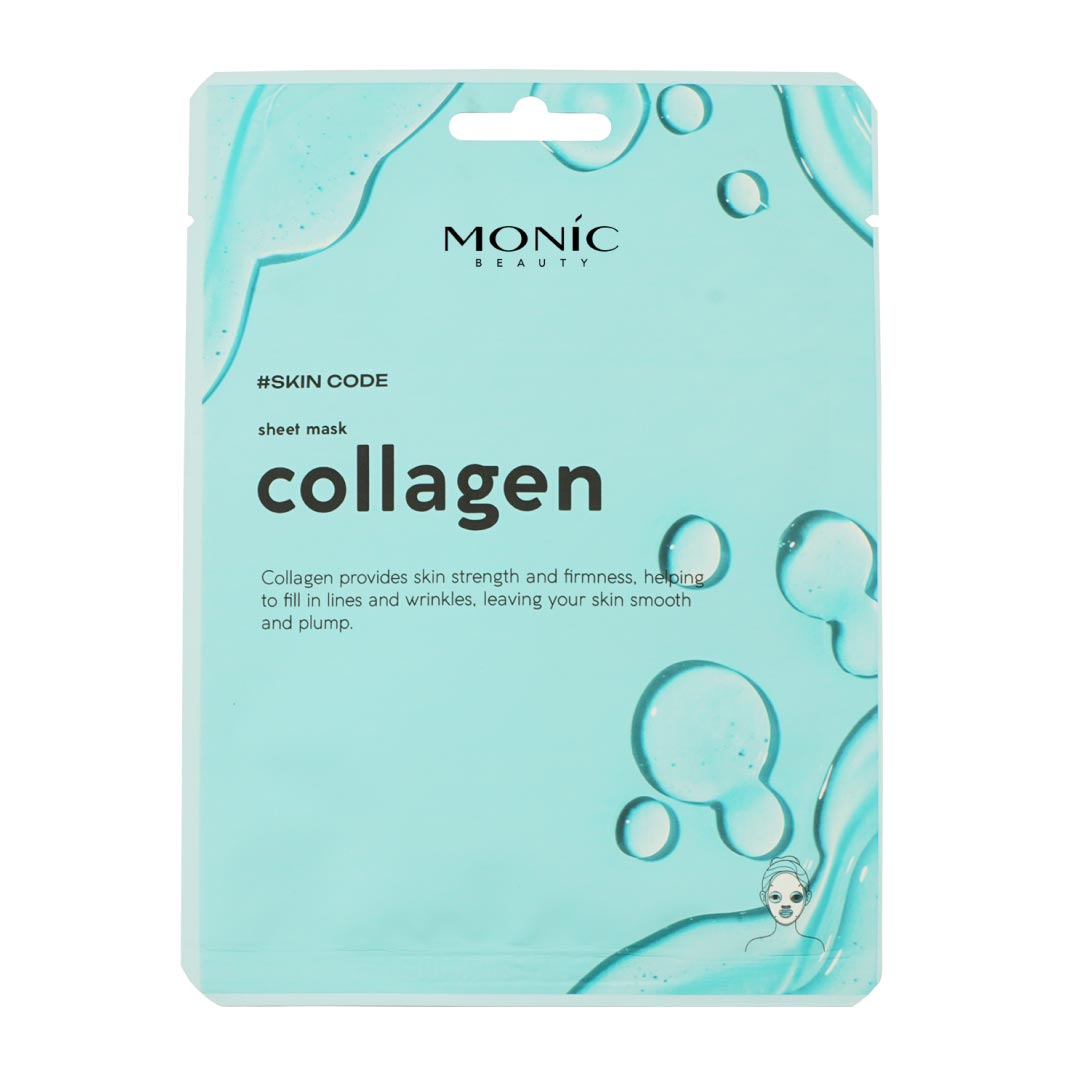 Тканевая маска Monic Beauty #Skin Code Sheet mask Collagen, 25 мл ...